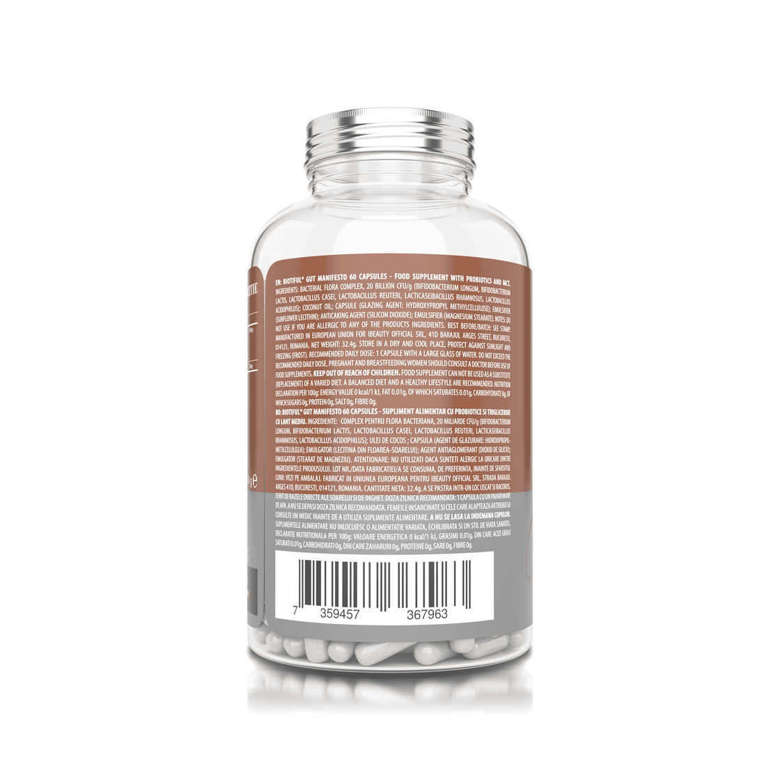 GUT MANIFESTO - COMPLEX DE PROBIOTICE - SMART NUTRACEUTICALS – Biotiful ...